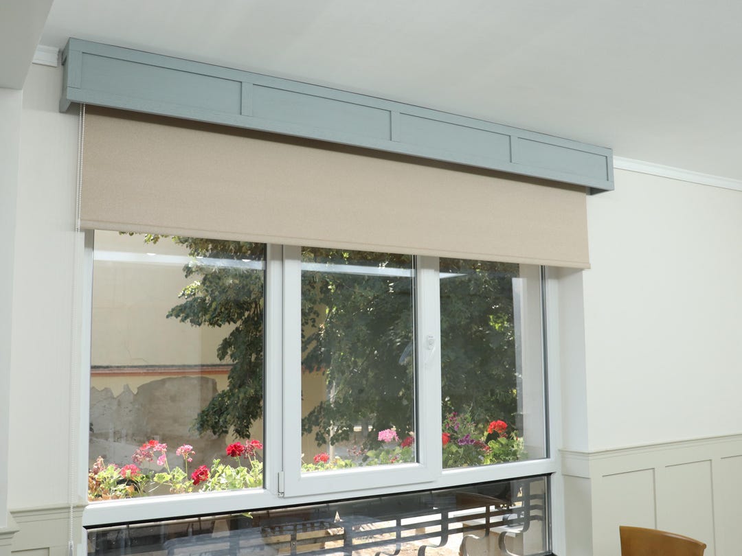 Window Valance, Cornice Board, Pelmet Box- Veneered MDF OAK Mod. 111 ...