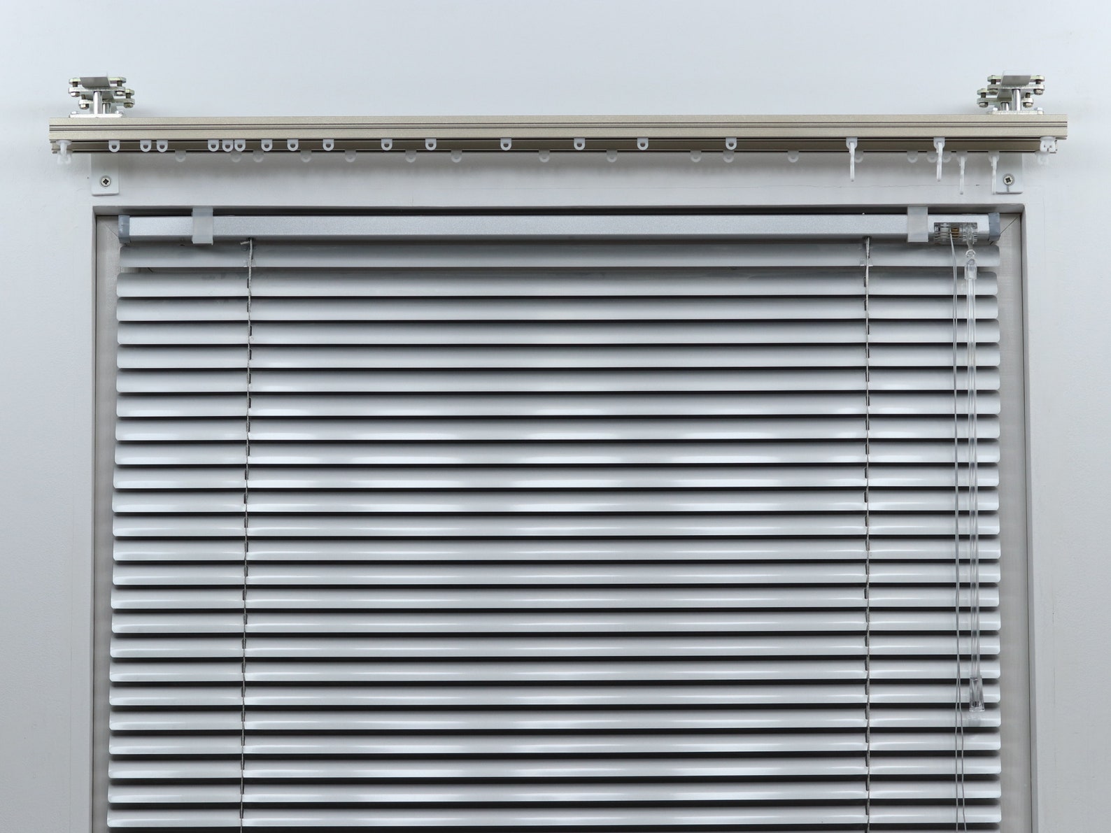 Double Window Cornice & Rail, Wooden Window Valance With Rail ...