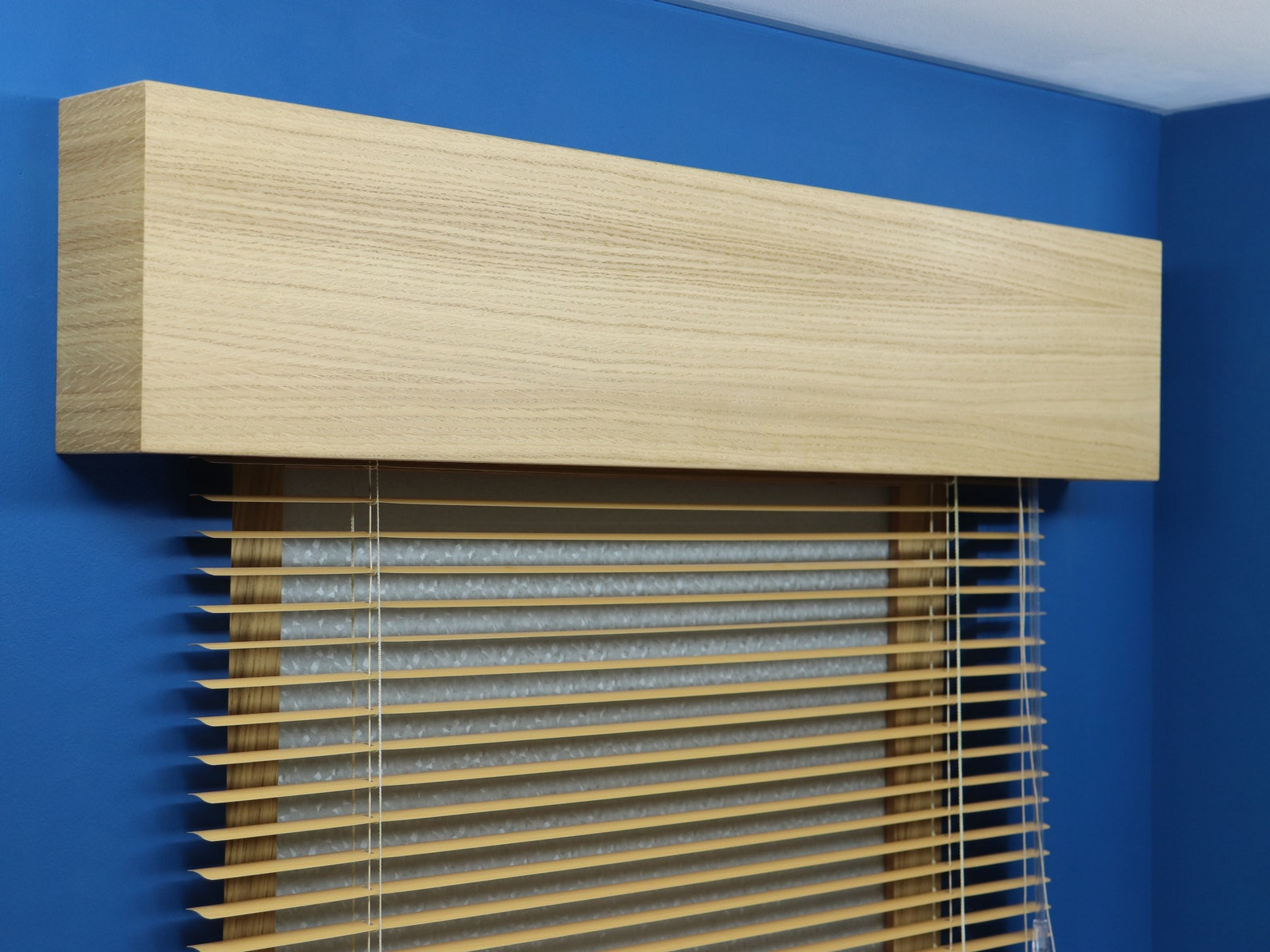 Window Valance, Cornice Board, Pelmet Box, Curtain Box Veneered MDF OAK ...