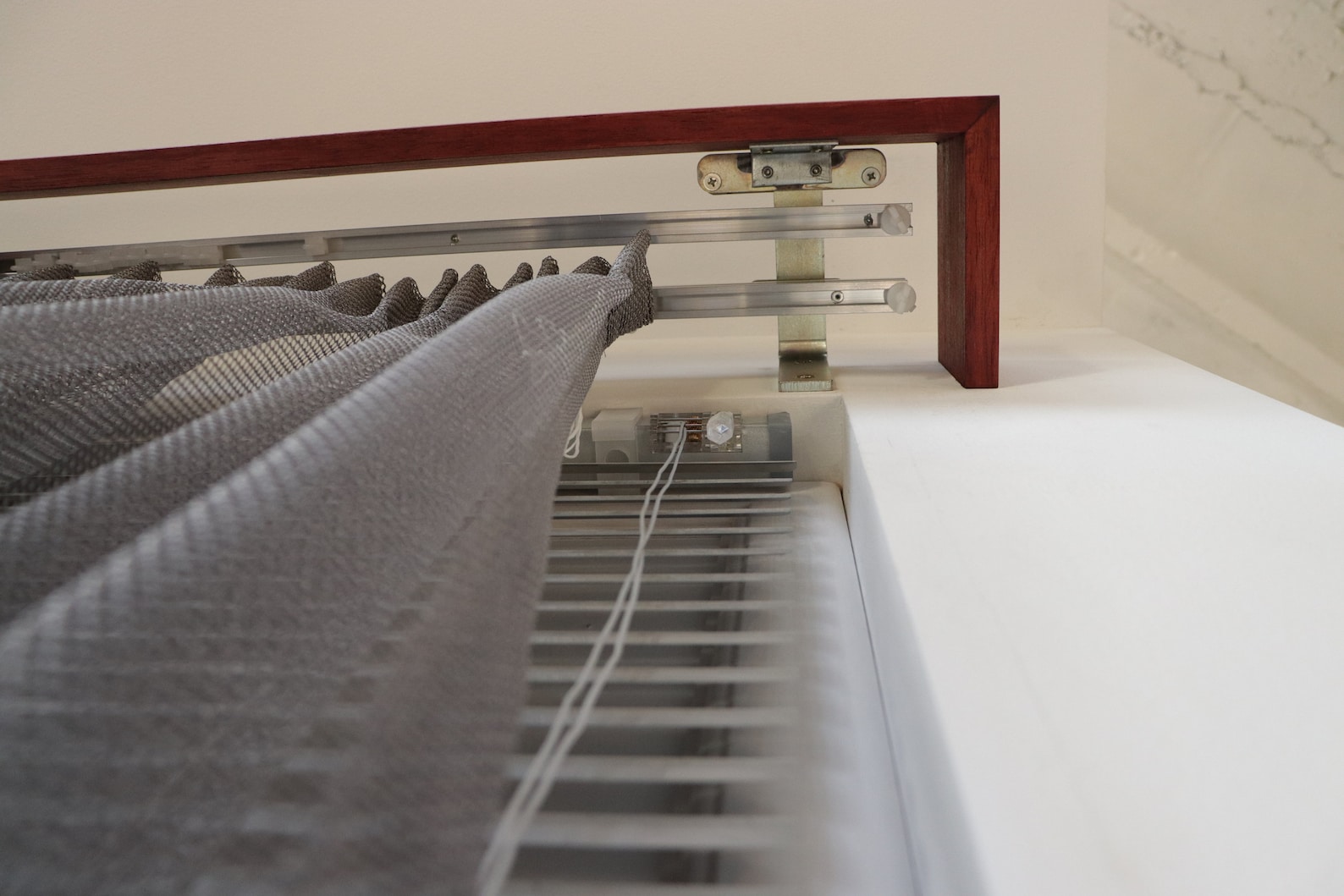 Double Window Cornice & Rail, Wooden Window Valance With Rail Mod.1 ...