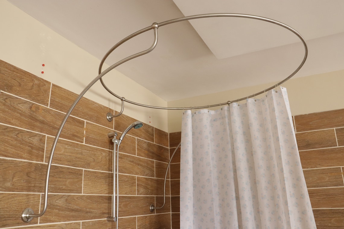 Circle Shaped 360 Degrees Shower Curtain Rod for Bathroom Fitting and ...