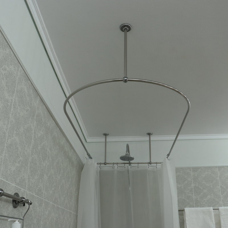 Ceiling Shower Rod Track - Etsy