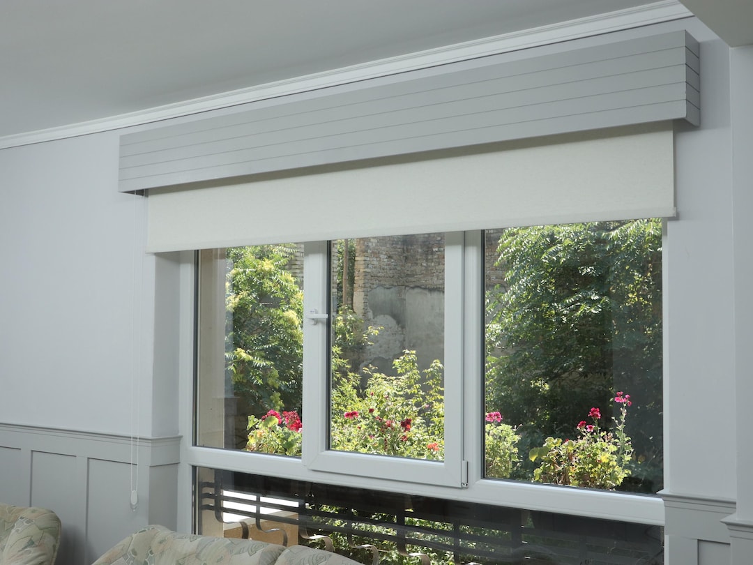 Window Valance, Cornice Board, Pelmet Box- Veneered MDF OAK Mod. 104 ...