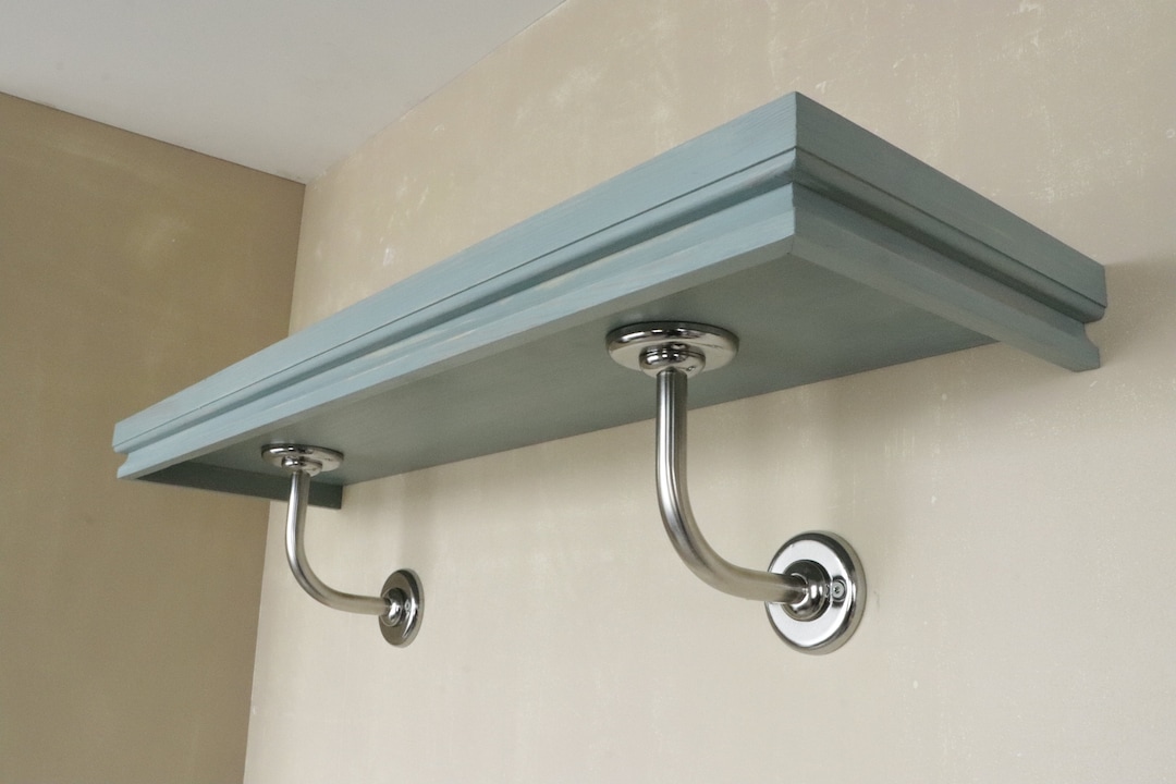 Curved Angle Steel Supports (set- 2pc.) for Shelves, Racks, Boards ...