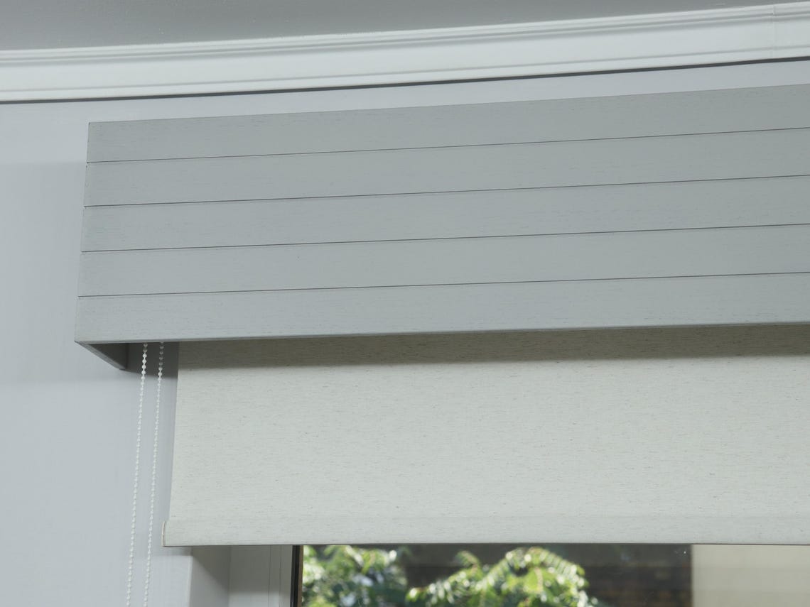 Window Valance, Cornice Board, Pelmet Box- Veneered MDF OAK Mod. 104 ...