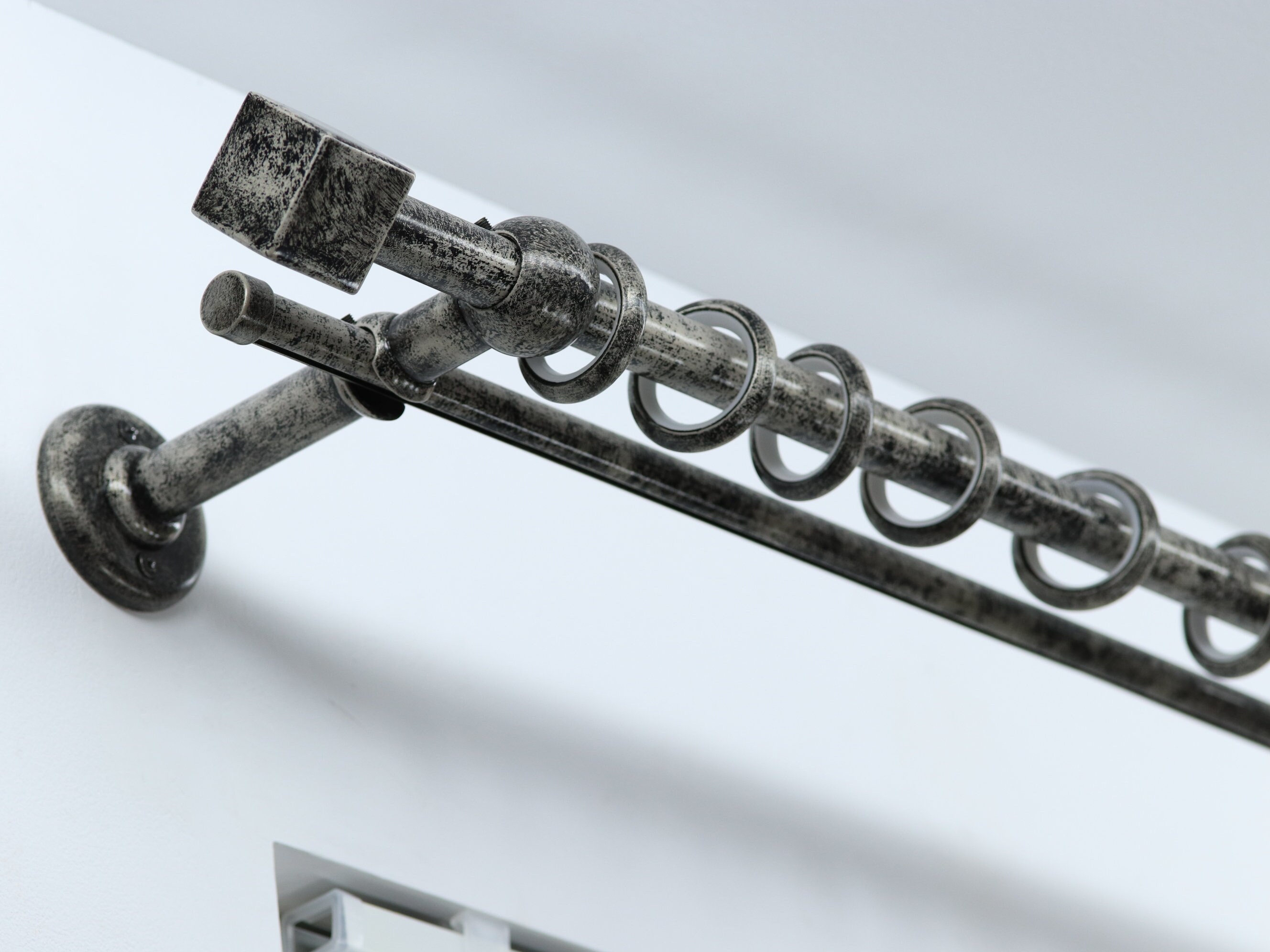 Double Curtain Rod & Rail With Different Pipes for Window - Etsy