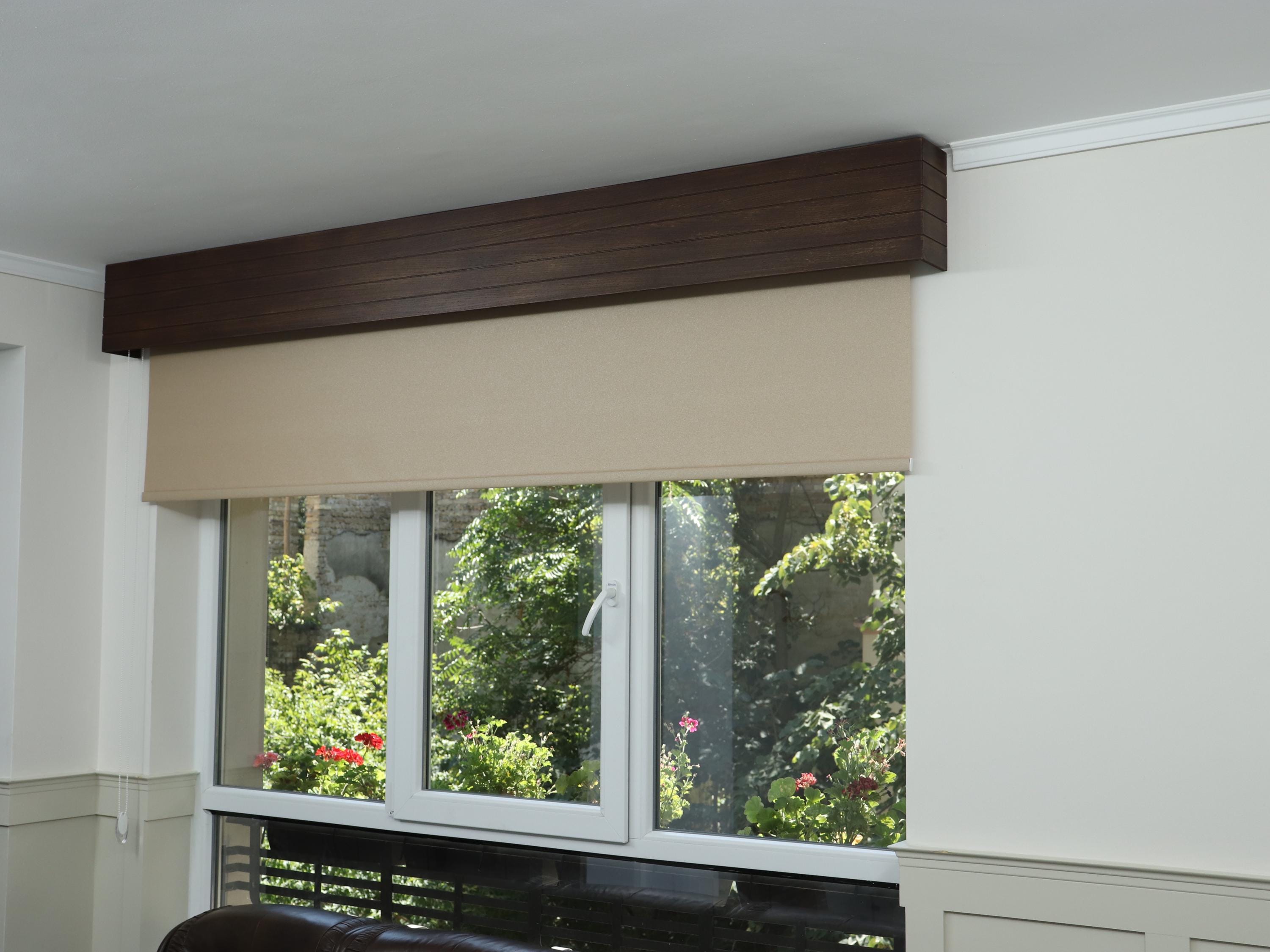 Window Valance, Cornice Board, Pelmet Box- Veneered MDF OAK Mod. 105 ...