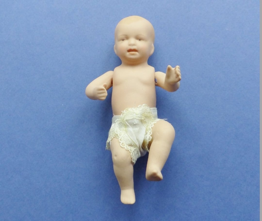 1960s. Miniature Porcelain Baby. - Etsy