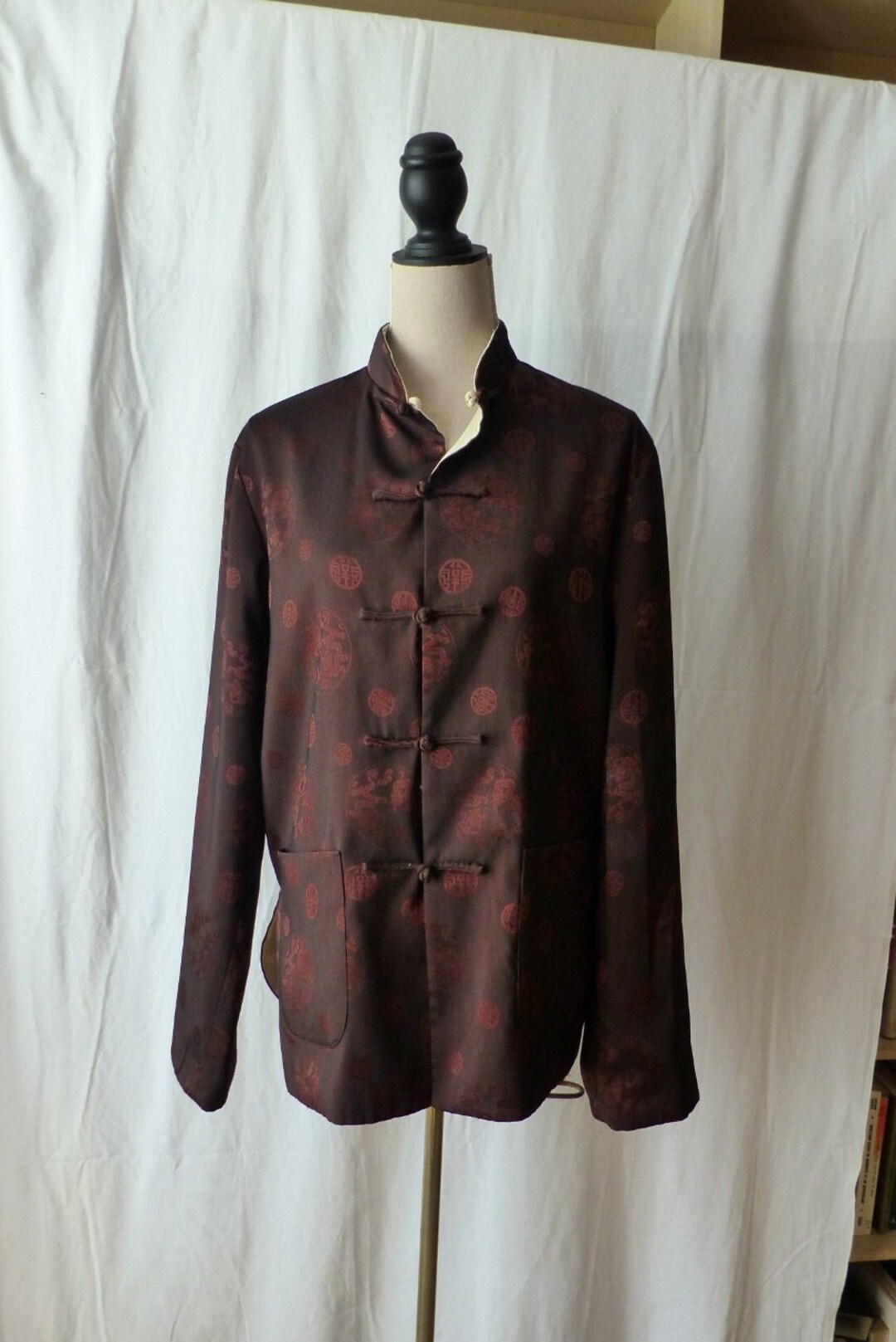 Reversible Chinese Jacket "tang Suit" in Satin - Etsy