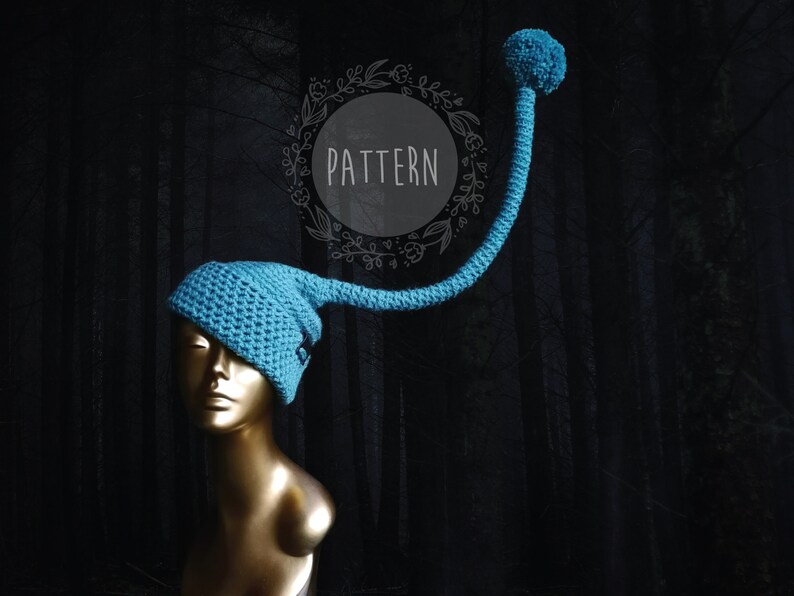 Long Tail Hat Pattern Easy Crochet Hat Pattern DIY Christmas - Etsy