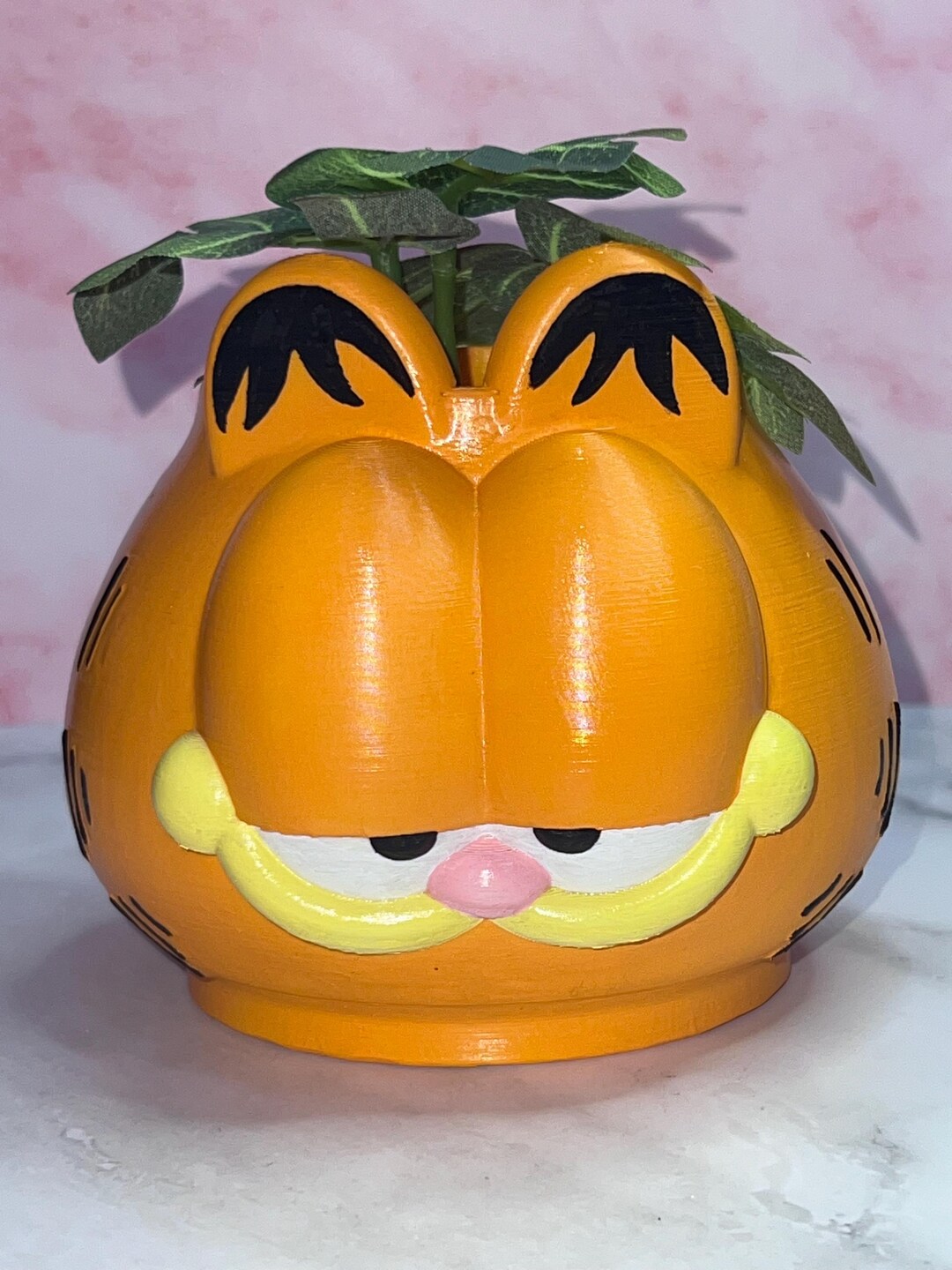 Garfield Flower Pot Planter Pencil Cup 3D Printed Hand Painted WYSIWYG ...