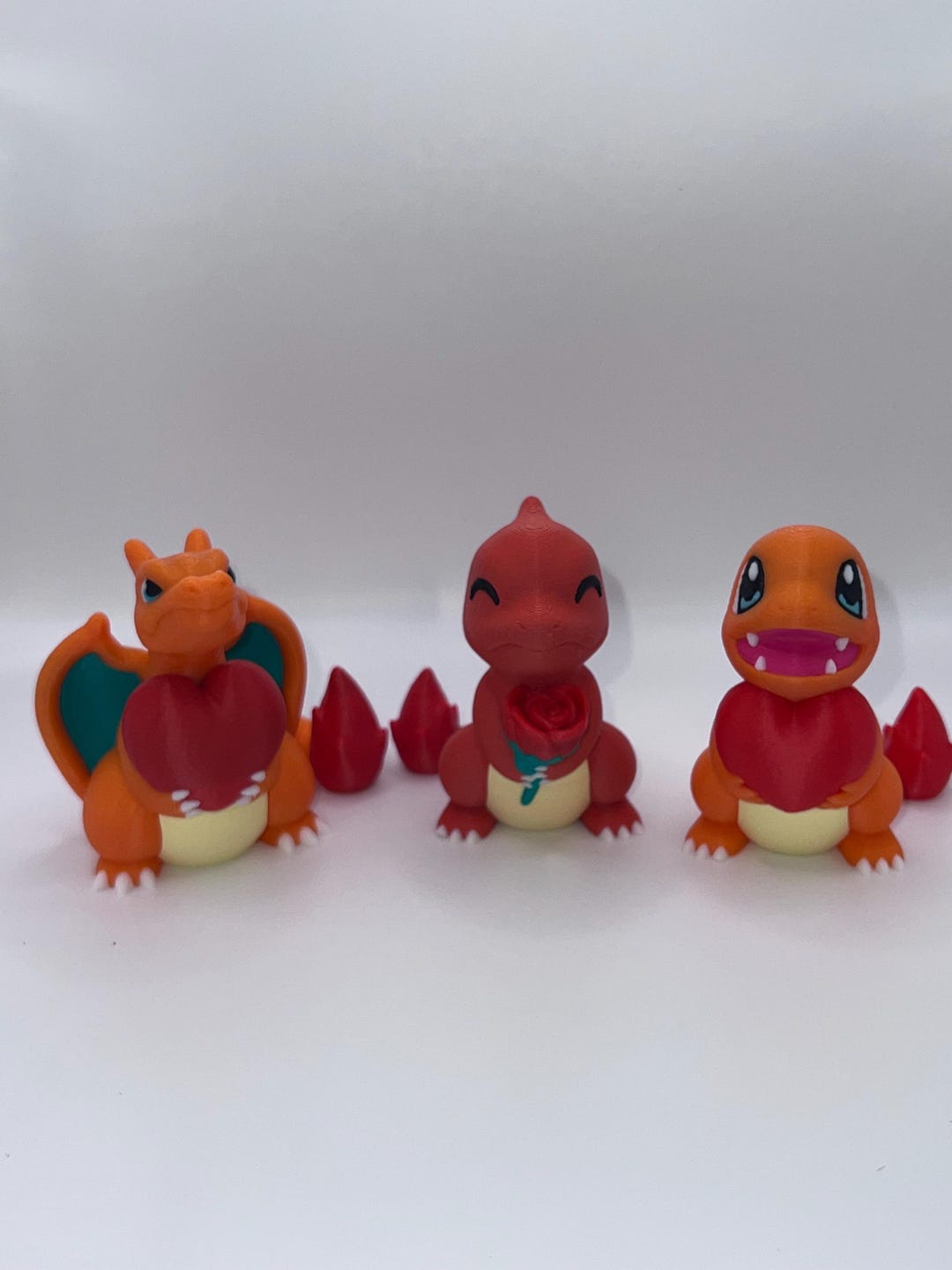 Valentine's Day Pokemon Charmander Charmeleon Charizard 3D Printed ...
