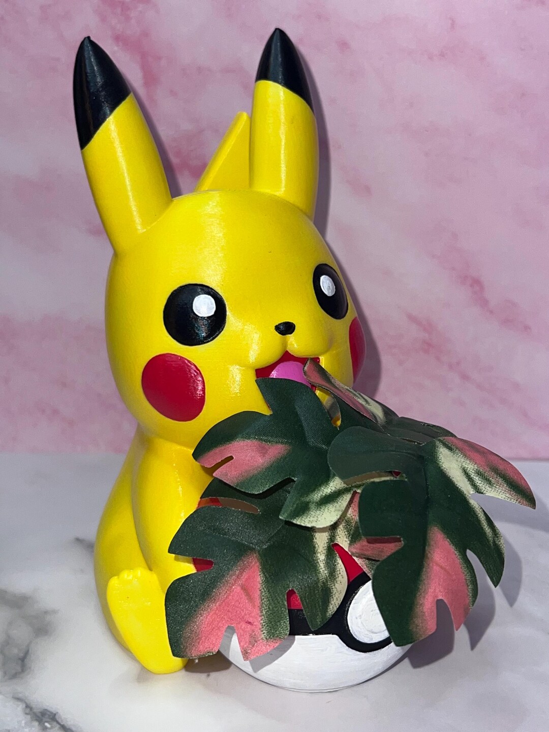 Pikachu Pokemon Flower Succulent Pot Planter 3D Printed Hand Painted WYSIWYG - Etsy