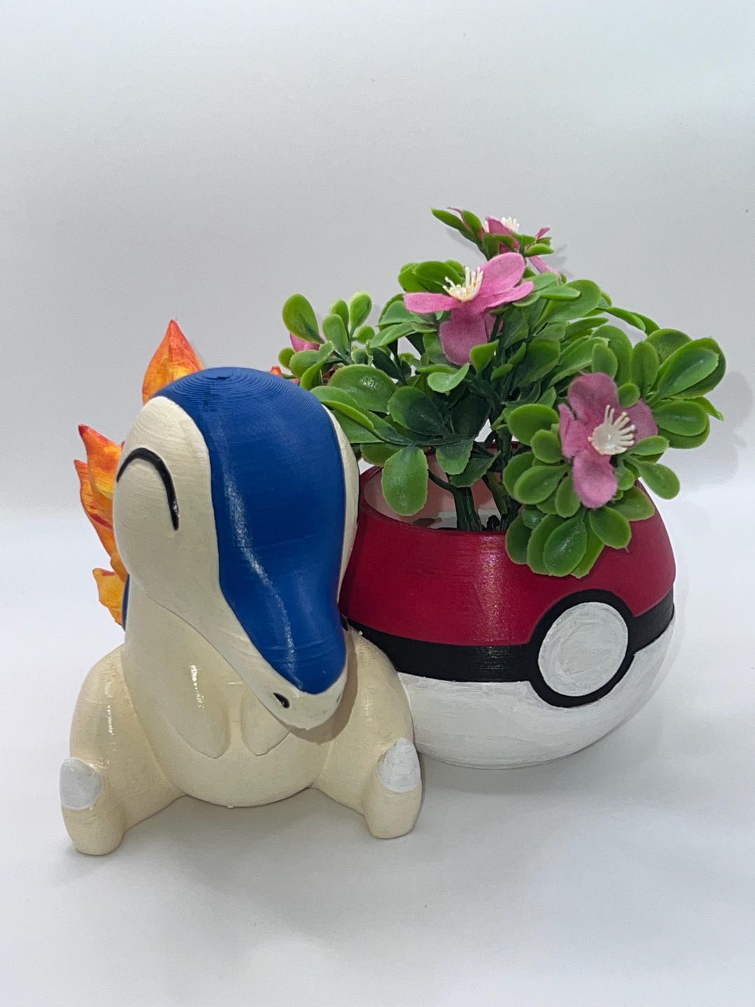 Cyndaquil Pokemon Flower Pot Planter Pencil Cup 3D Printed Hand Painted ...