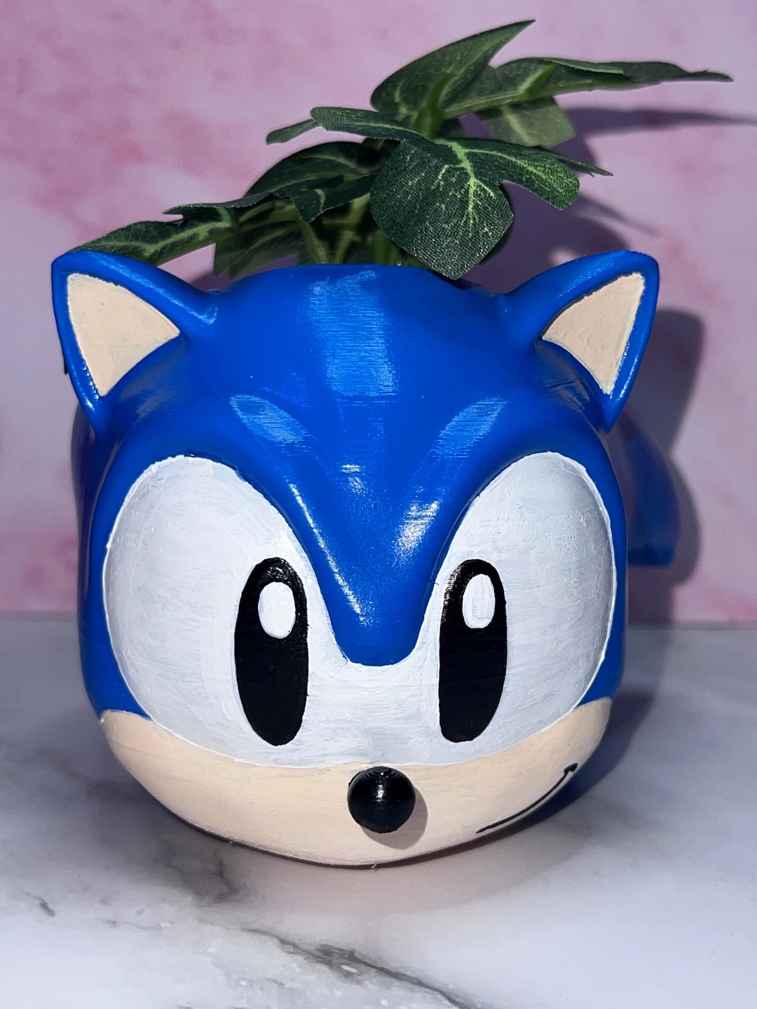 Sonic the Hedgehog Flower Pot Planter Pencil Cup 3D Printed Hand ...