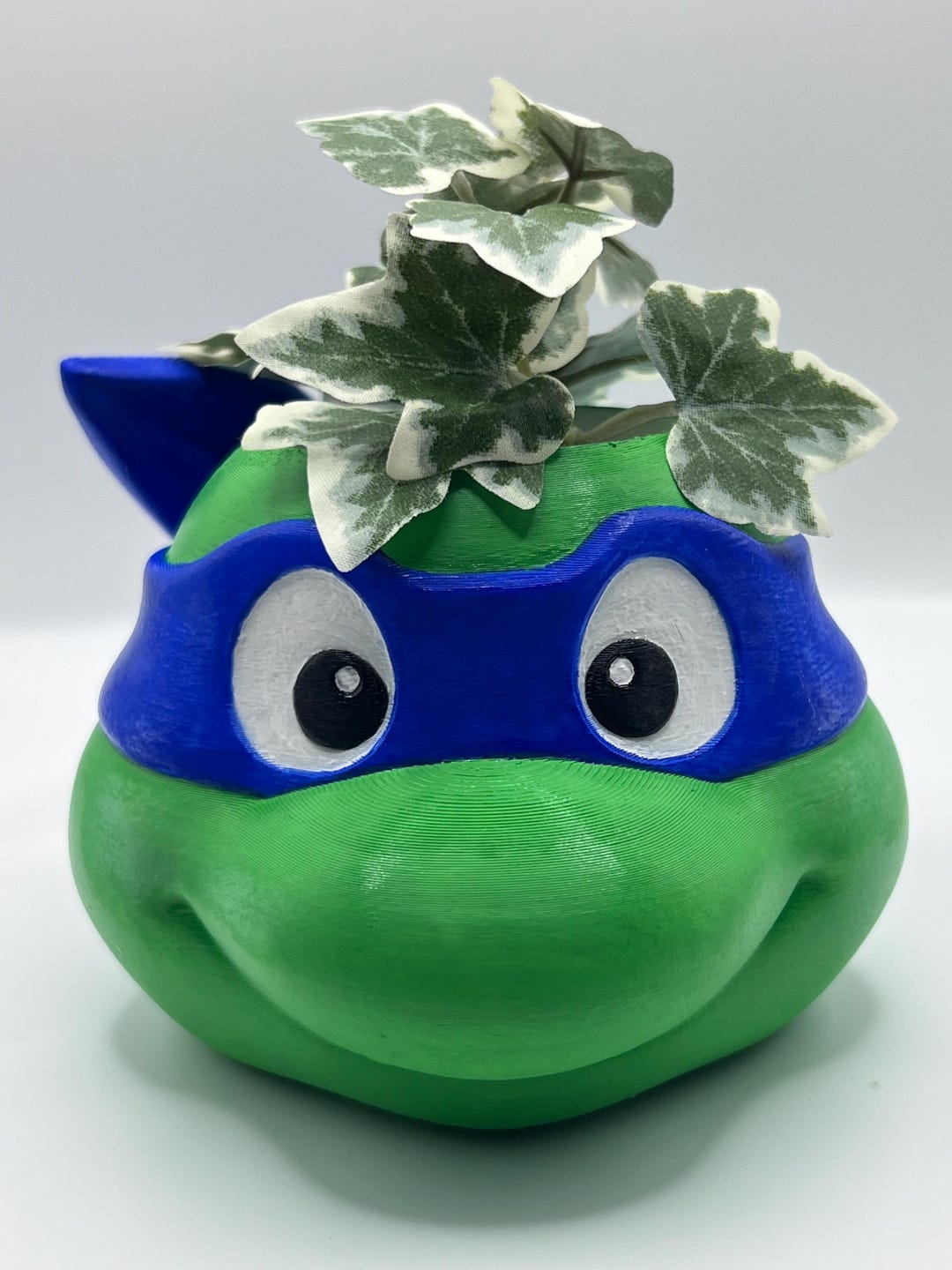 TMNT Leonardo Ninja Turtles Flower Pot Planter 3D Printed Hand Painted ...