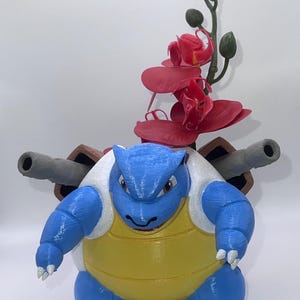 Blastoise Pokemon Flower Pot Planter Pencil Cup 3D Printed Hand Painted ...