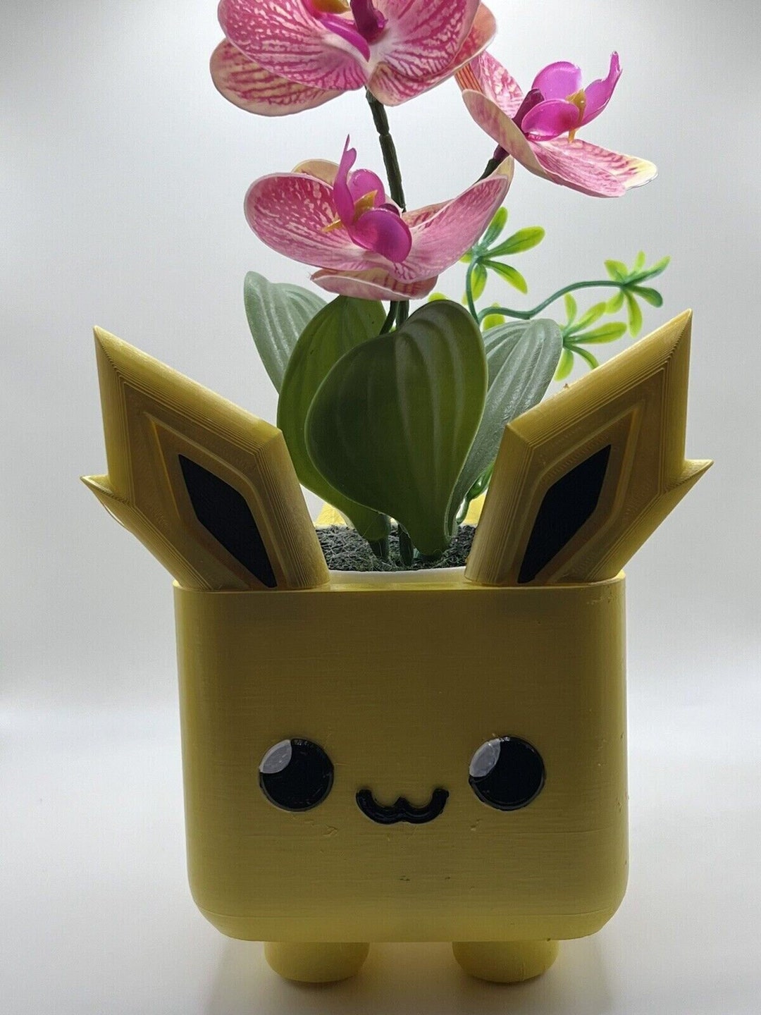 Jolteon Eevee Eeveelution Pokemon Flower Pot Planter Pencil Cup 3D ...