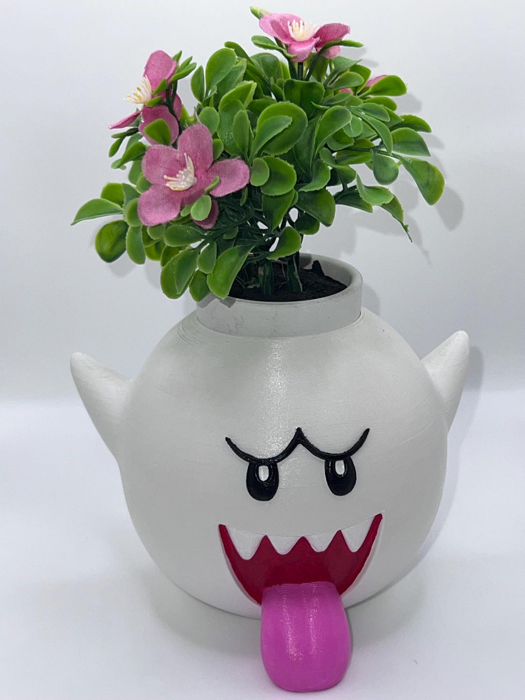 King Boo Super Mario Flower Pot Planter Pencil Cup 3D Printed Hand ...