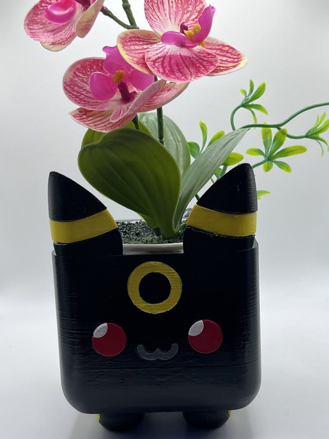 Umbreon Eevee Eeveelution Pokemon Flower Pot Planter Pencil Cup 3D ...