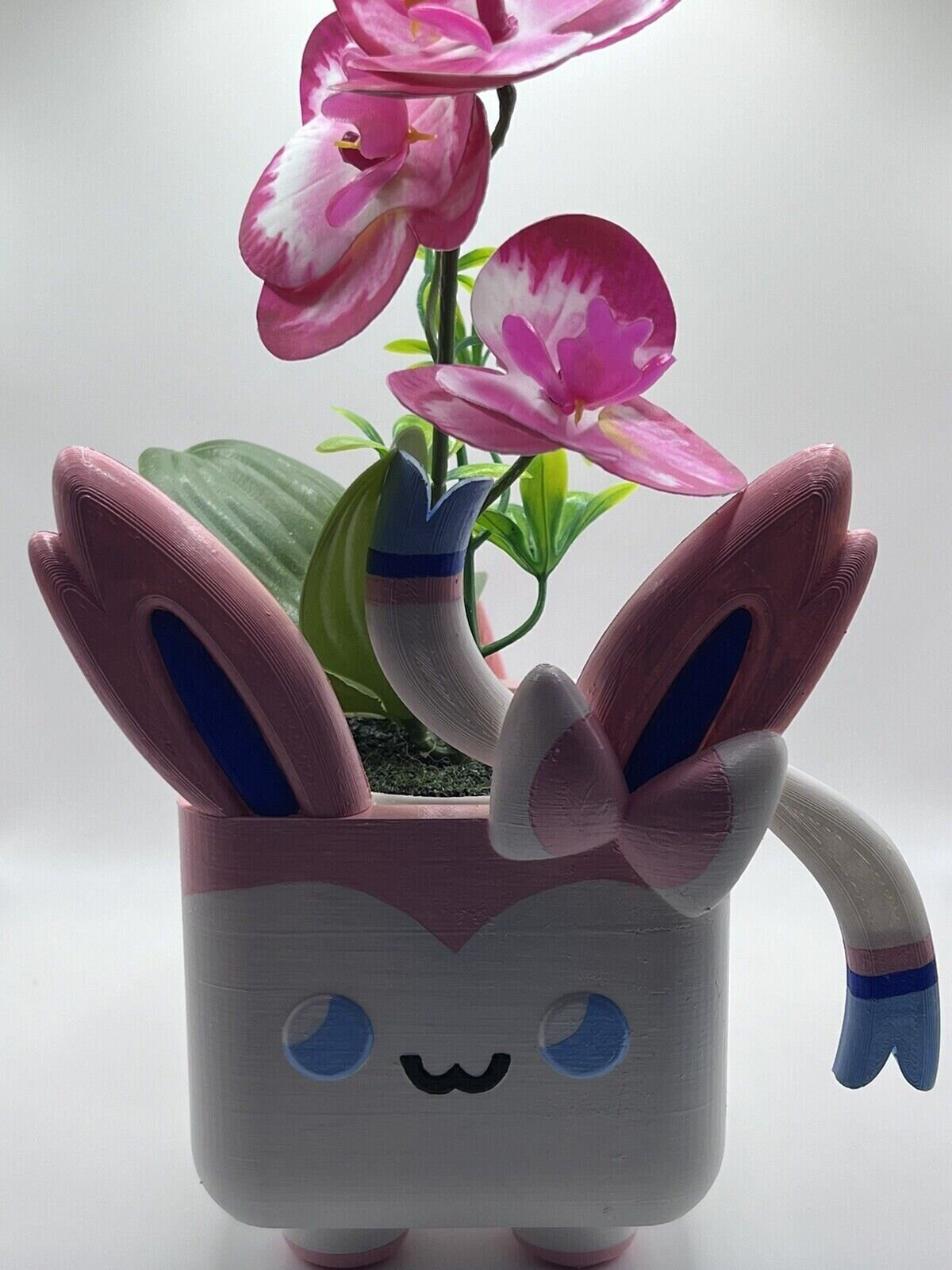Sylveon Eevee Eeveelution Pokemon Flower Pot Planter Pencil Cup 3D ...