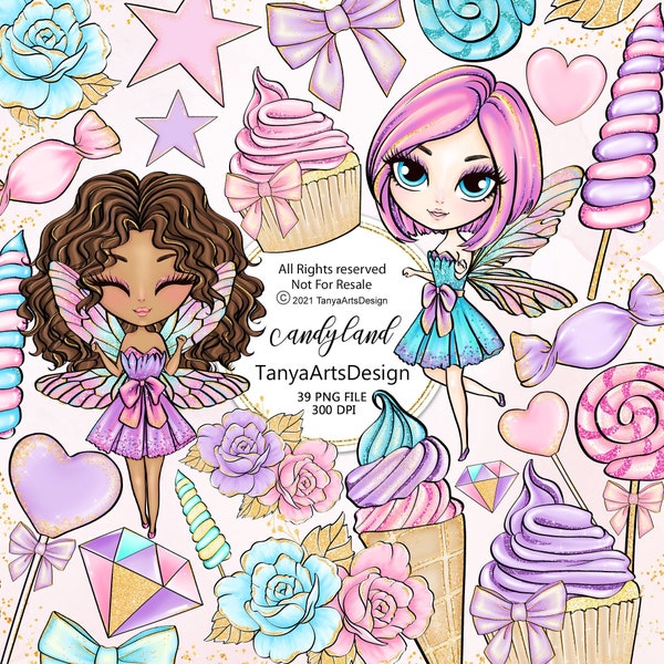 Candy Land Clip Art - Etsy