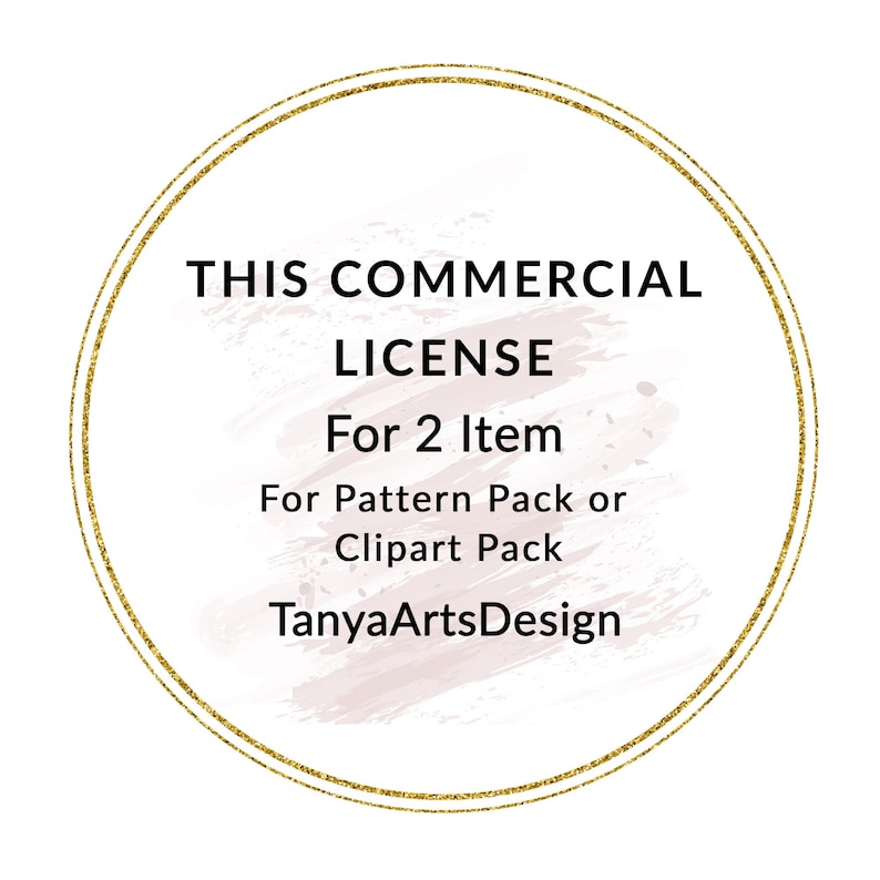 Two Basic Commercial Licenses - Clip Art & Digital Paper Packs - Etsy