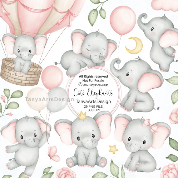 Dibujo De Elefantes Bebes