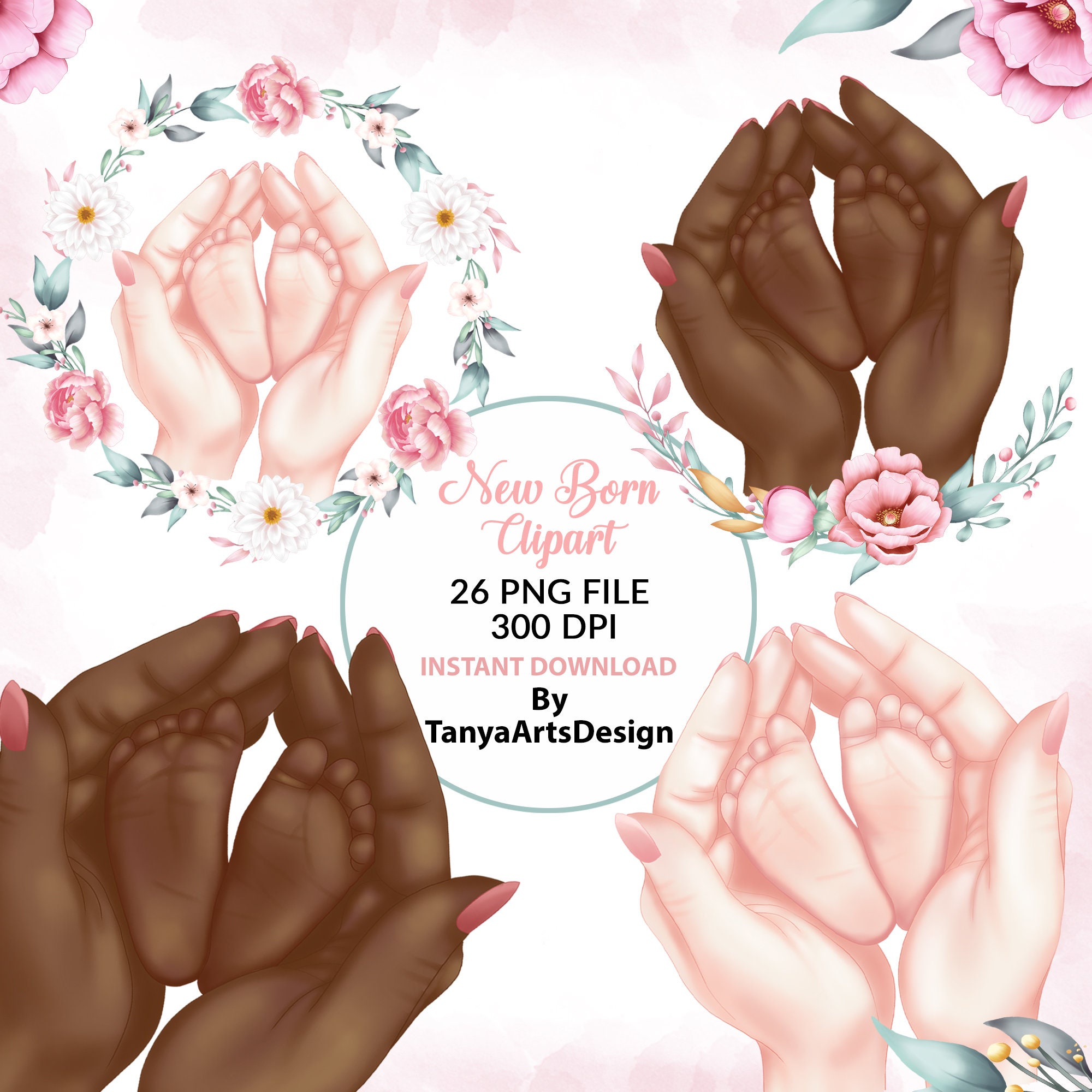 New Born Baby Hand Images Clipart