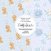 Teddy Bear Digital Paper Set, Baby Boy Digital Paper, Baby Shower Boy ...