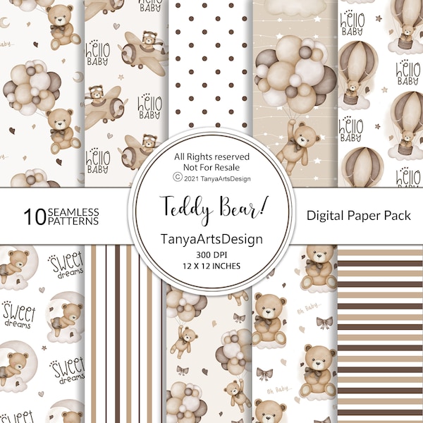 Teddy Bear Fabric - Etsy