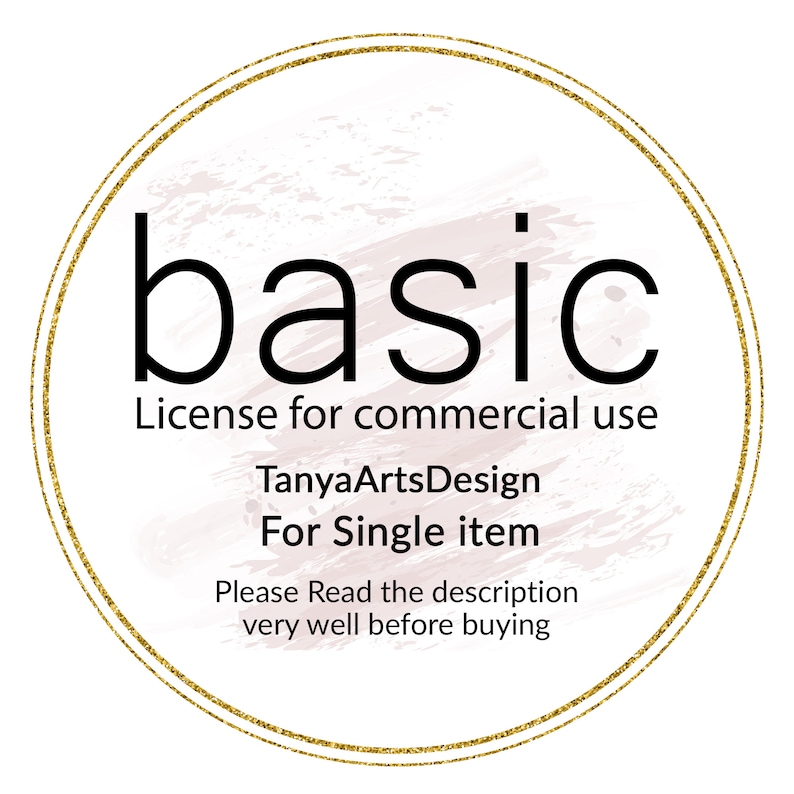 Basic Commercial License for Clip Art And/or Digital Paper Pack ...