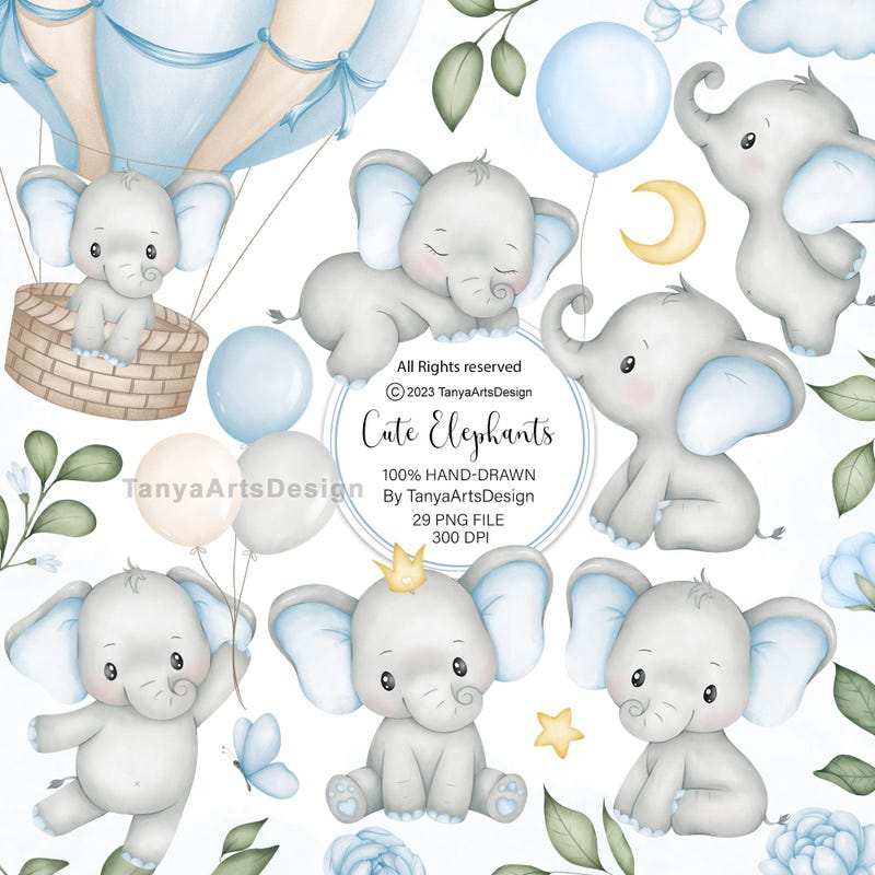 Drawings of Elephant - Etsy