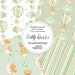 Teddy Bear Digital Paper Set, Baby Boy Digital Paper, Baby Shower Boy ...