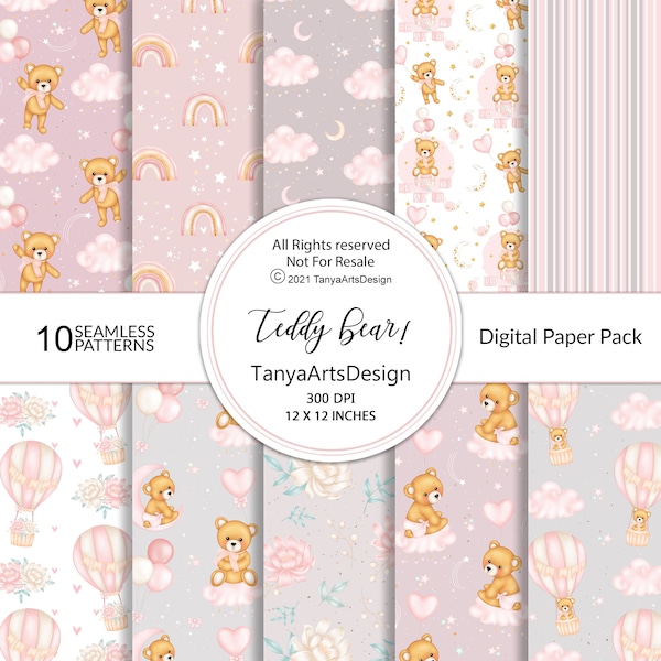 Girl Digital Paper - Etsy