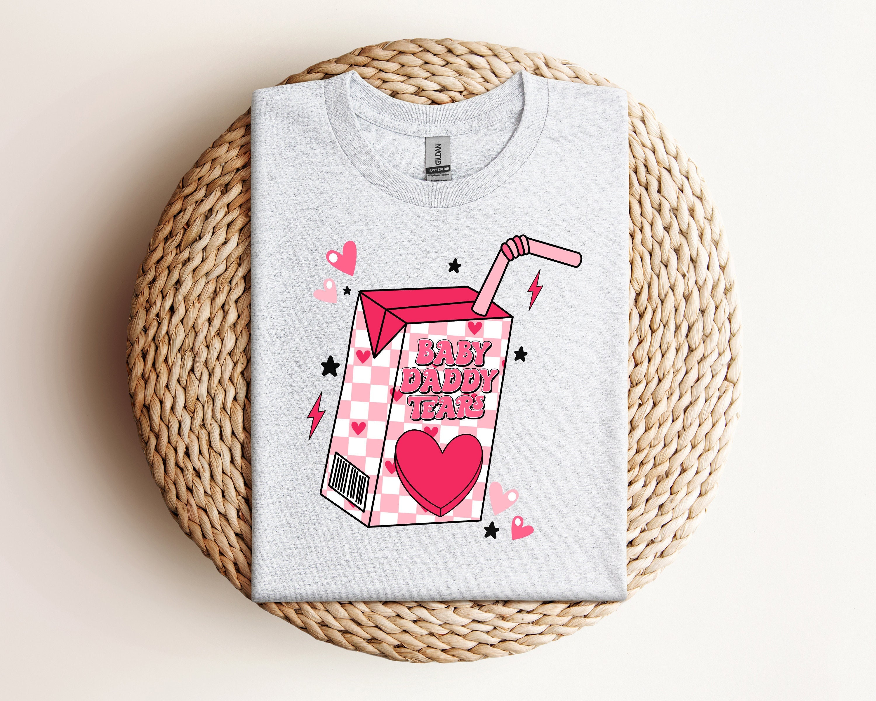 Baby Daddy Tears, Funny T-shirt, Funny Valentines, Retro Valentines - Etsy