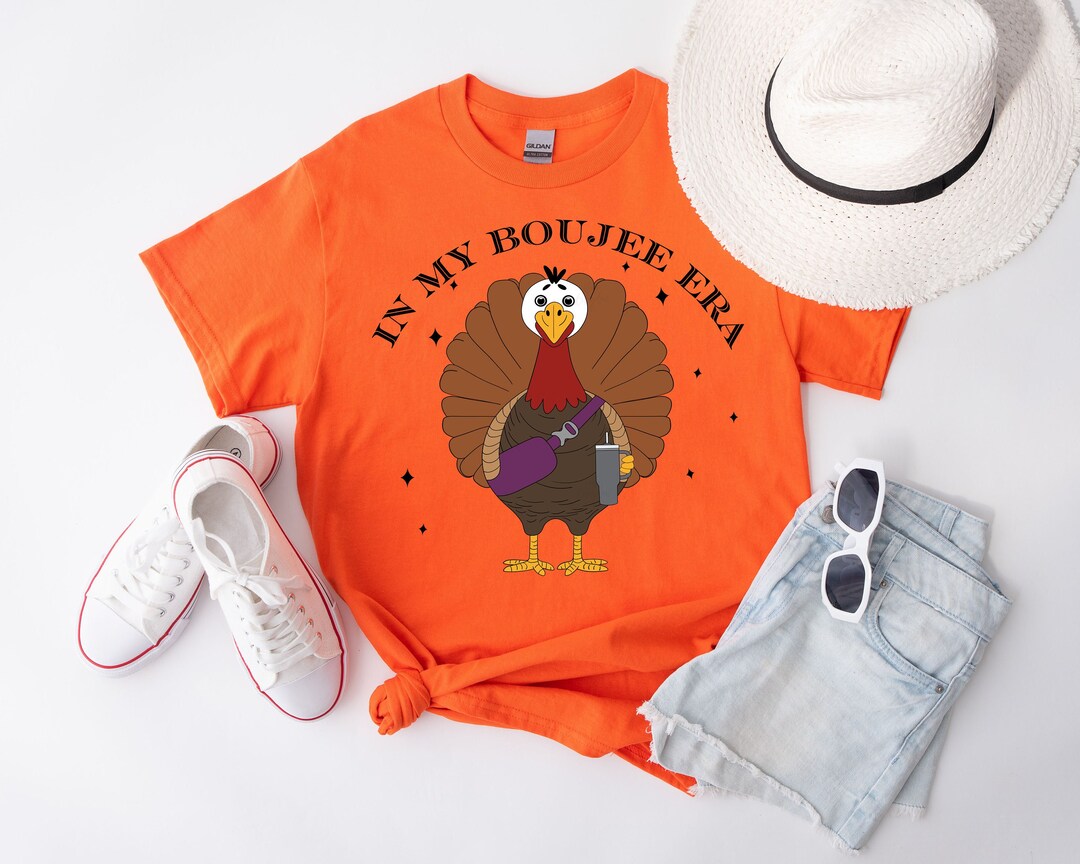 Turkey in My Boujee Era Unisex Shirt, Grinch Era, Boujie Era, Christmas ...