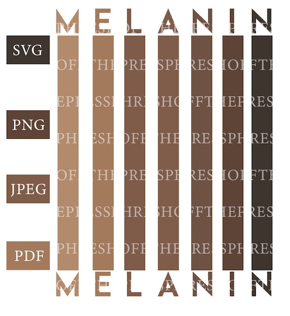Beauty of Melanin Shades SVG Shades of Melanin Melanin | Etsy