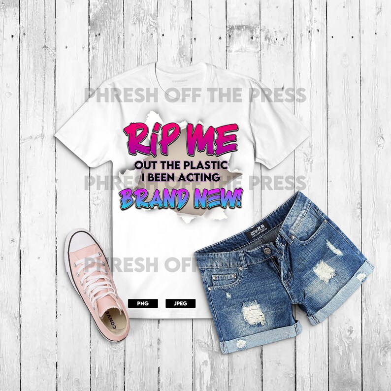 Rip Me Out the Plastic PNG Mock-up Grind Hustle Acting - Etsy
