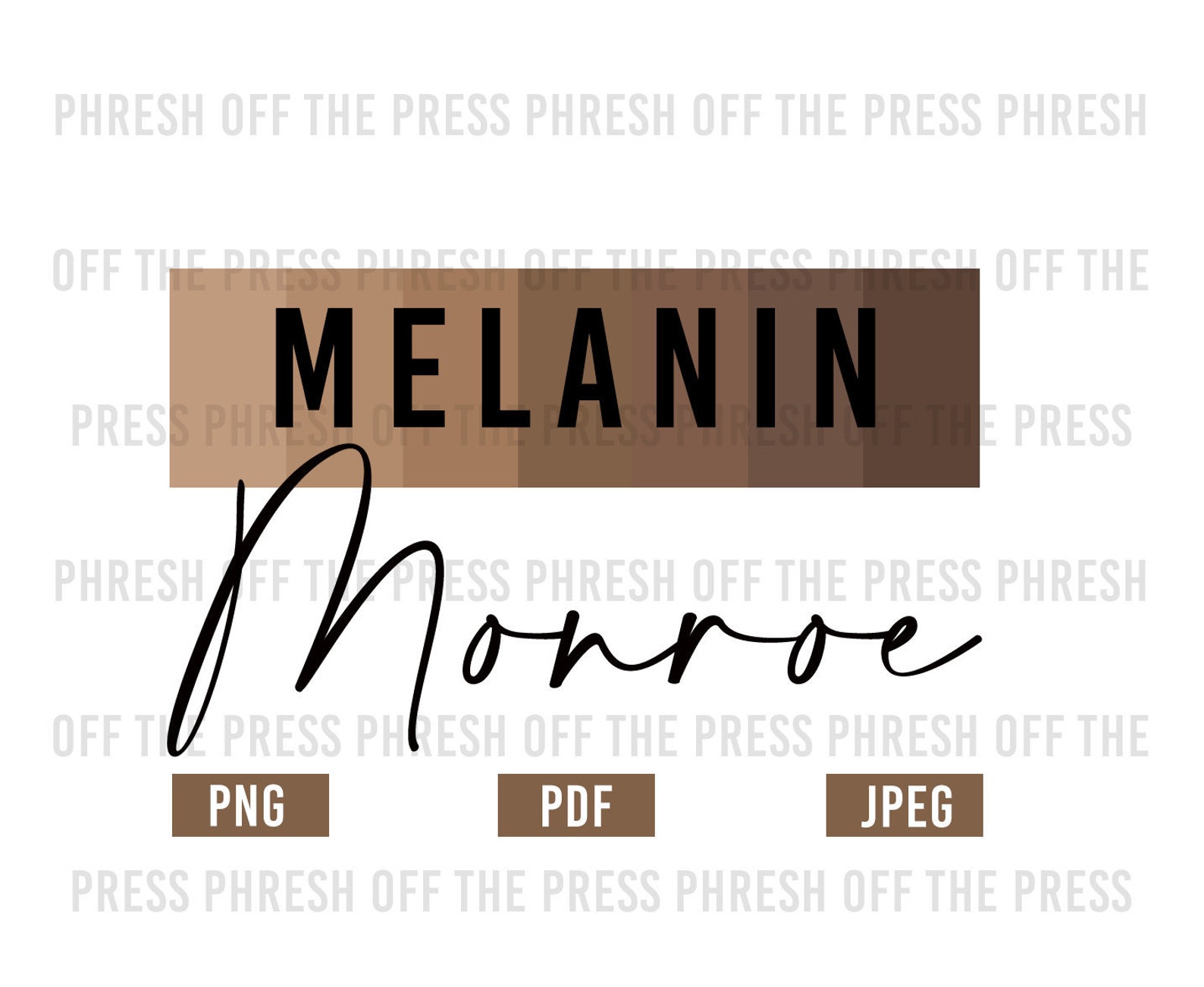 Melanin Monroe PNG Shades of Melanin Melanin Shades - Etsy