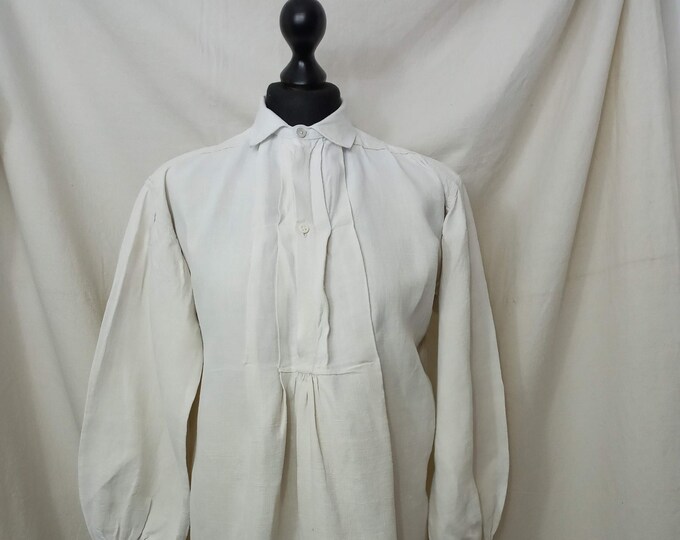 Vintage Antique French Smock 1900s 1920s Linen Hemp Cotton Smock Work ...