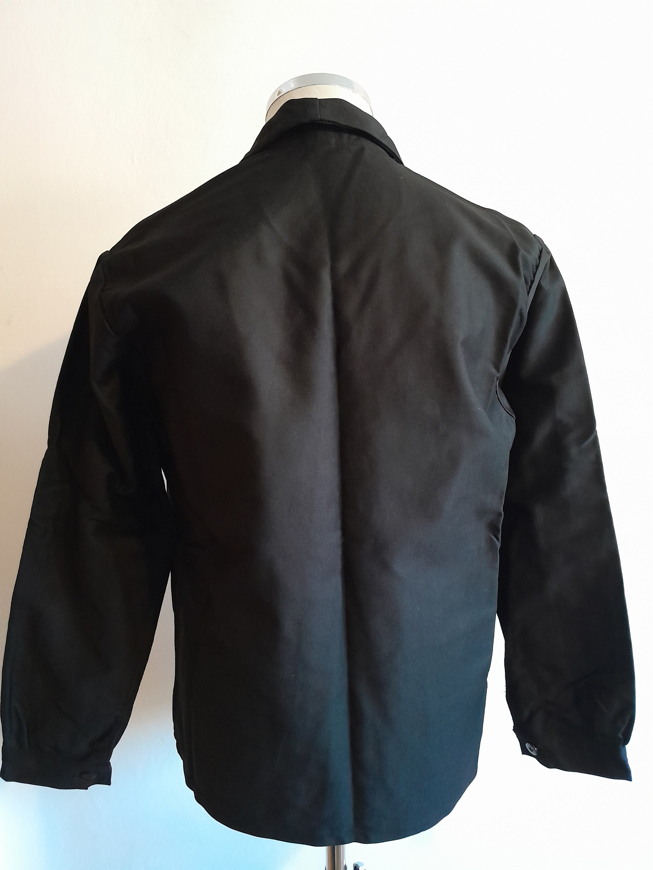 Vintage French Black Moleskin Chore Jacket Work Workwear Vintage French Black Moleskin Chore Jacket Work Workwear