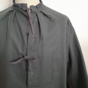 Vintage Chore Smock Army Utility Workwear European Grey Cotton Worker ...