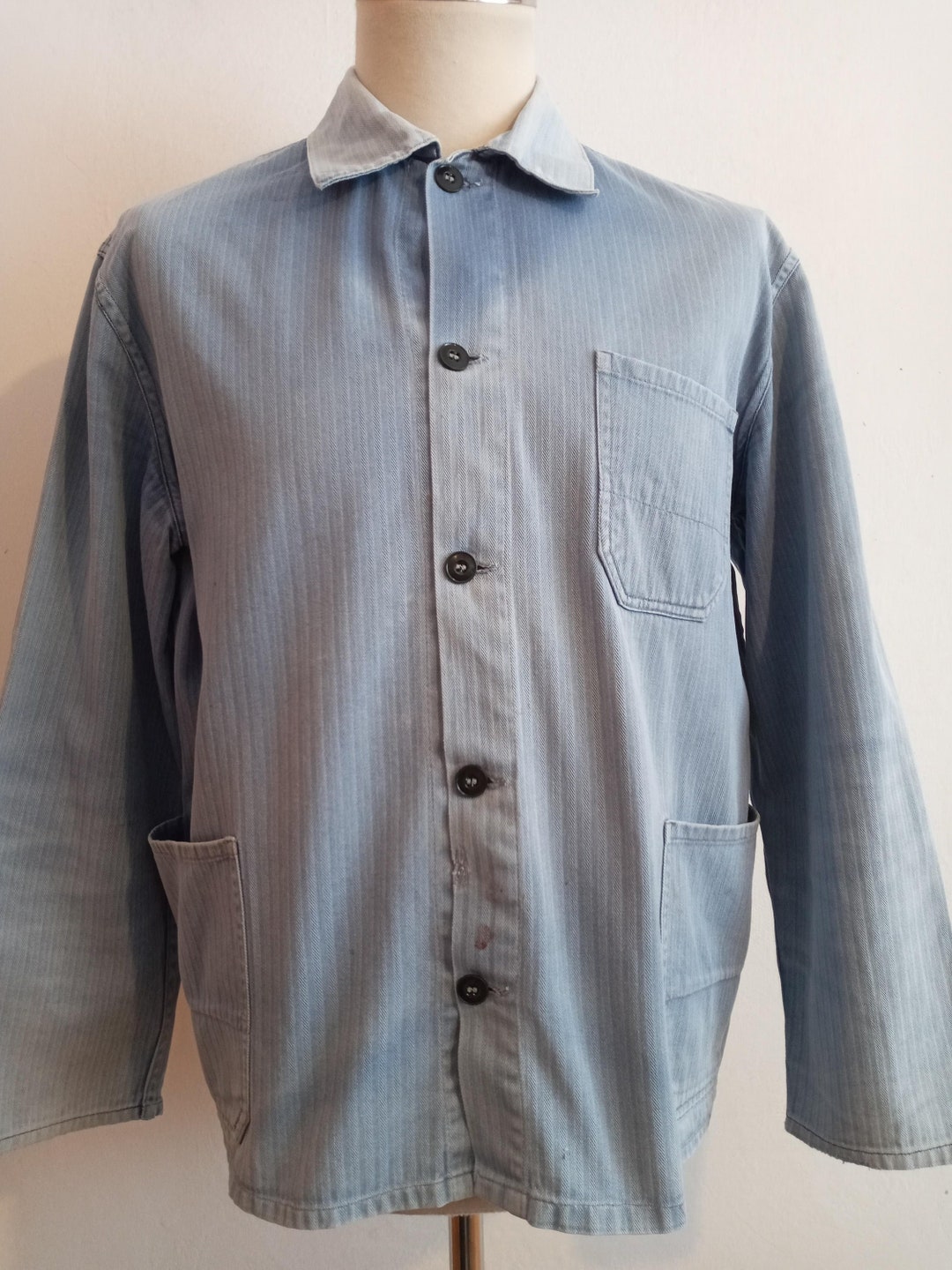 Vintage French Style Chore Jacket European Workwear Indigo - Etsy UK