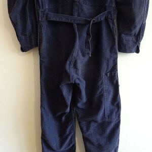 Vintage 1940s Coveralls WW2 British Royal Navy Indigo Workwear Boiler ...