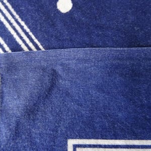 Vintage Bandana Blue White Spotted Spots Dotted Dots Cotton Scarf ...
