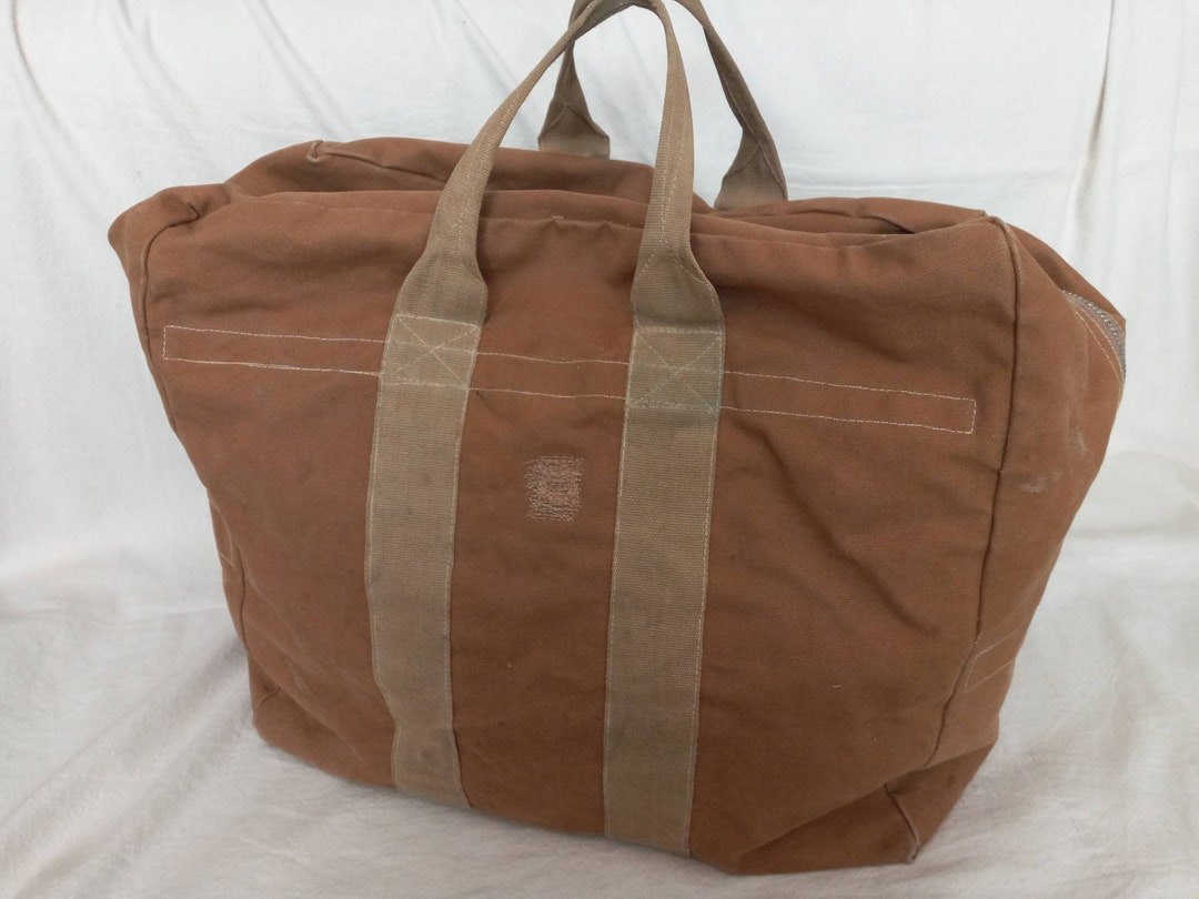WW2 RAF Parachute Bag Vintage 1940s Grip Holdall Kit Pilot Flight ...