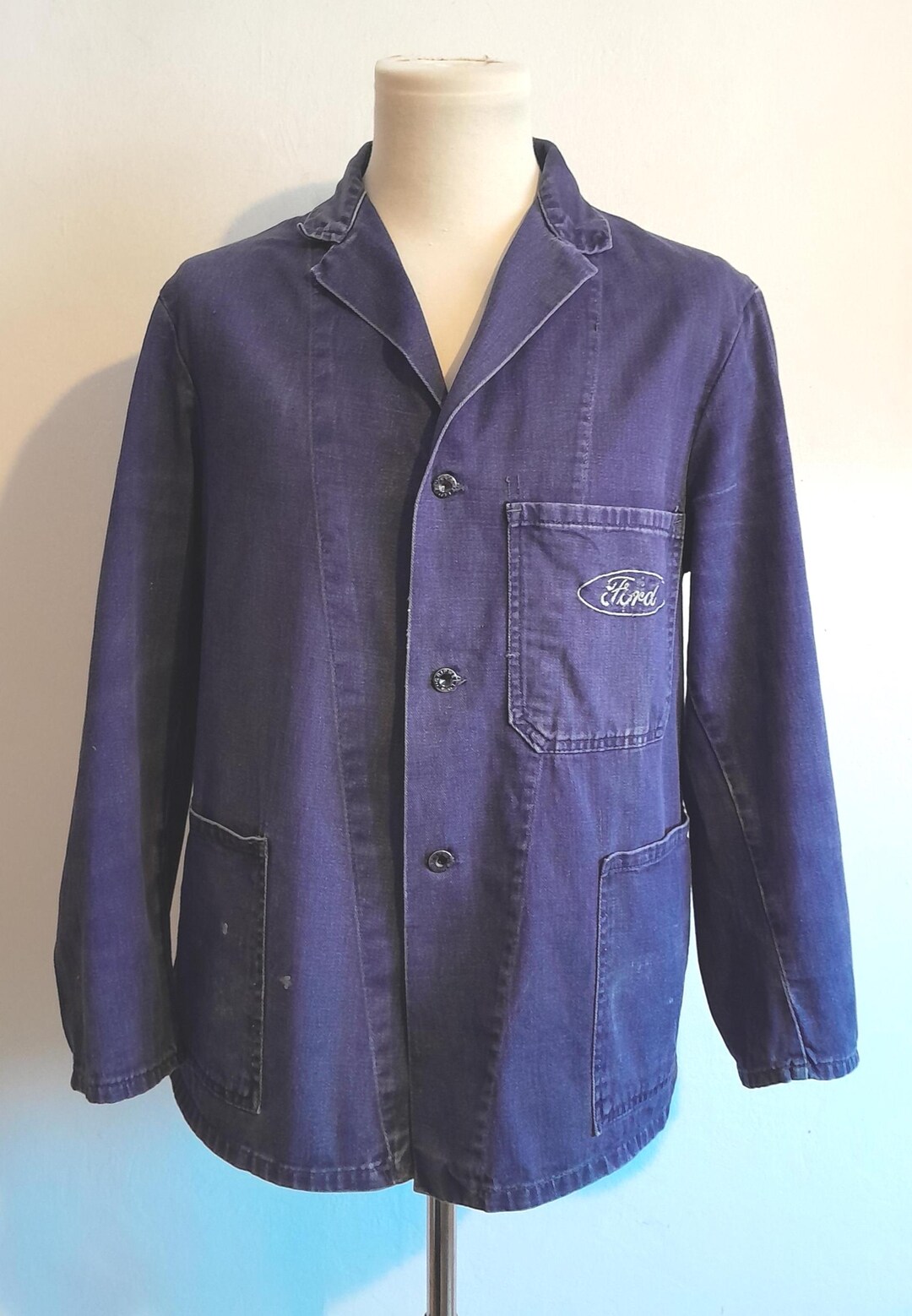 Vintage 1960s Chore Jacket - Ford Worker- Gripwell British Workwear - Etsy