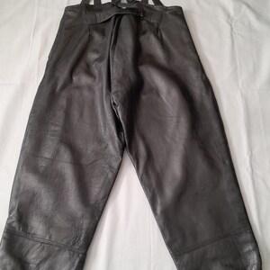 Vintage Military Leather Breeches Swedish Army Dispatch Rider Pants ...