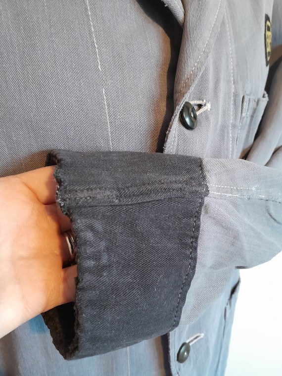 Vintage chore jacket British Railway drivers workwear… - Gem